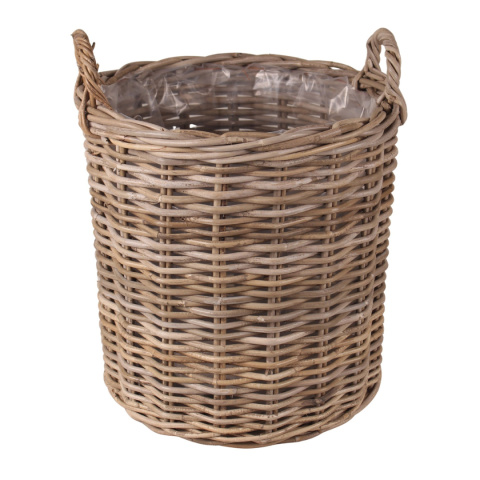 OSŁONKA RATTANOWA DONICA KOSZYK Z RATTANU NATURALNA H:50x50cm > Cermax ...